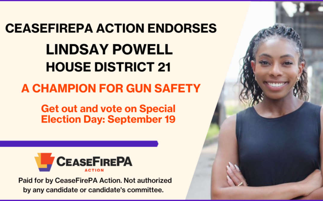 CeaseFirePA Action Endorses Gun Safety Champion Lindsay Powell for PA ...